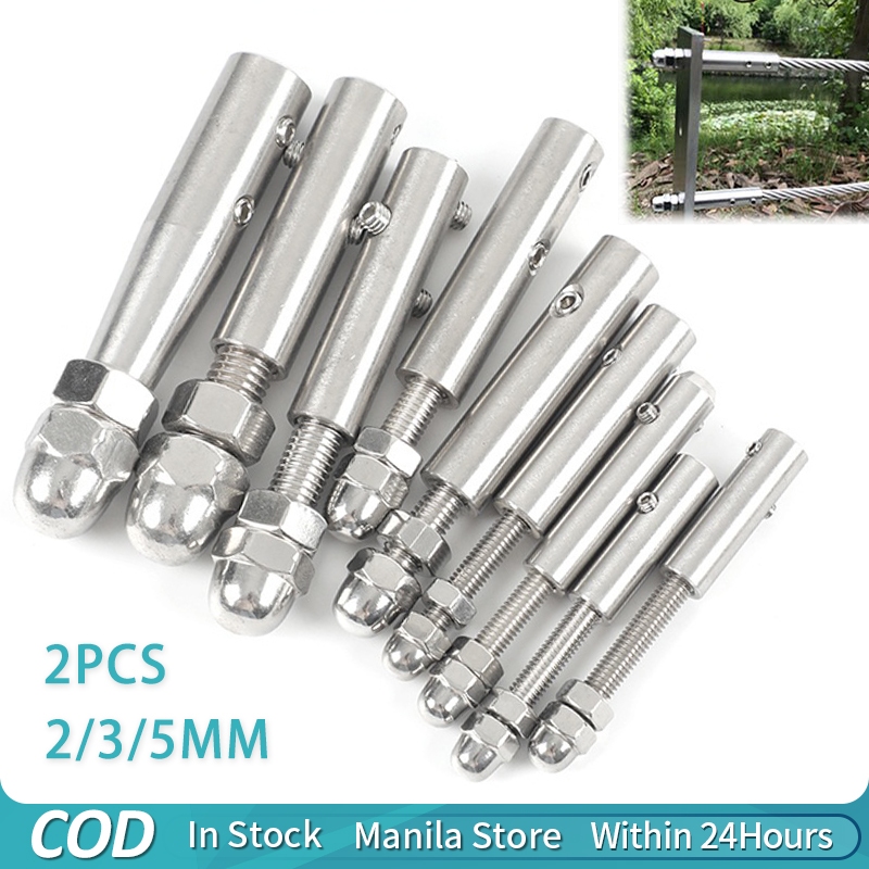 Cable Railing Kit Hand Swage Threaded Stud Tensioner,for 2/3/5mm Cable ...