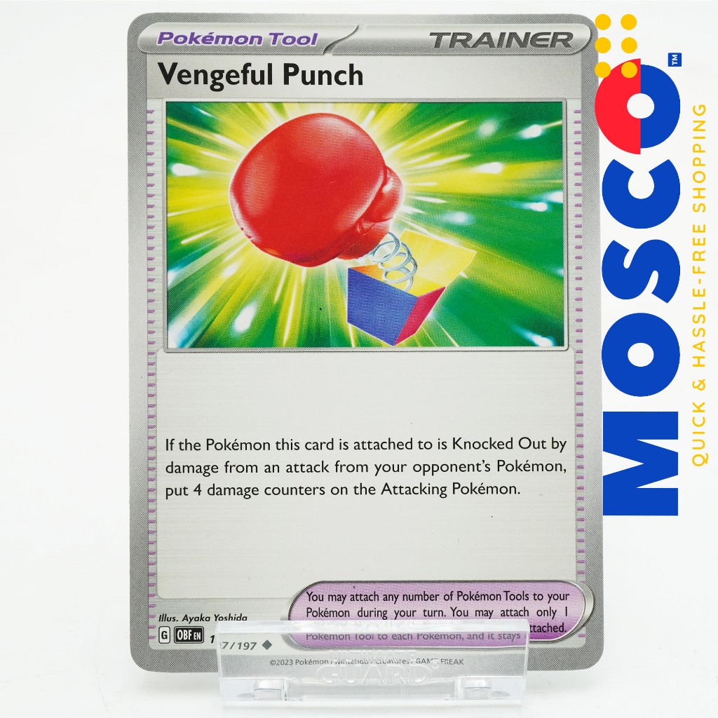 Vengeful Punch - 197/197 - Uncommon | Obsidian Flames | Pokemon Tool ...