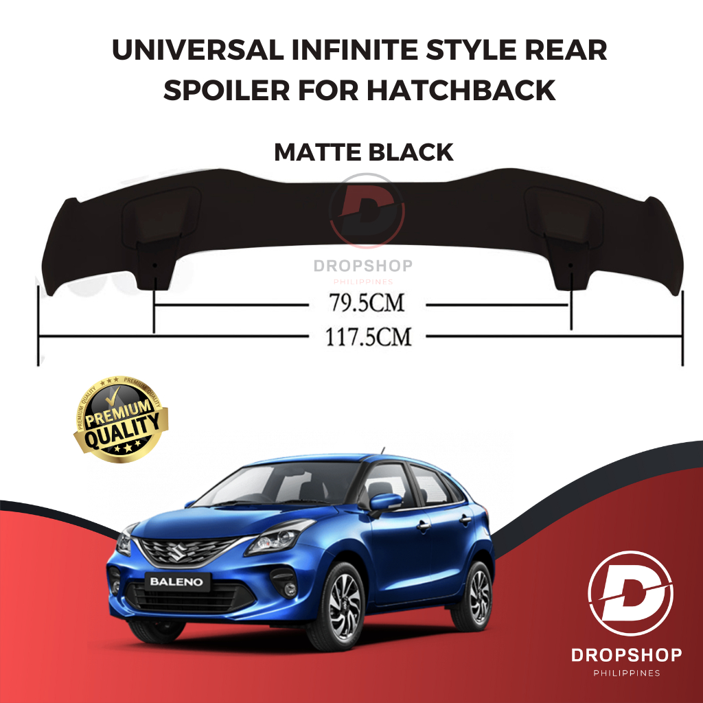 DP Universal Infinite Style Gen1 Rear Spoiler For All Hatchbacks Cars ...
