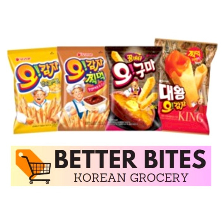 ORION OH! GAMJA POTATO GRATIN & BBQ SEASONED FLAVOR 50G-115G KOREAN POTATO SNACK | Shopee ...