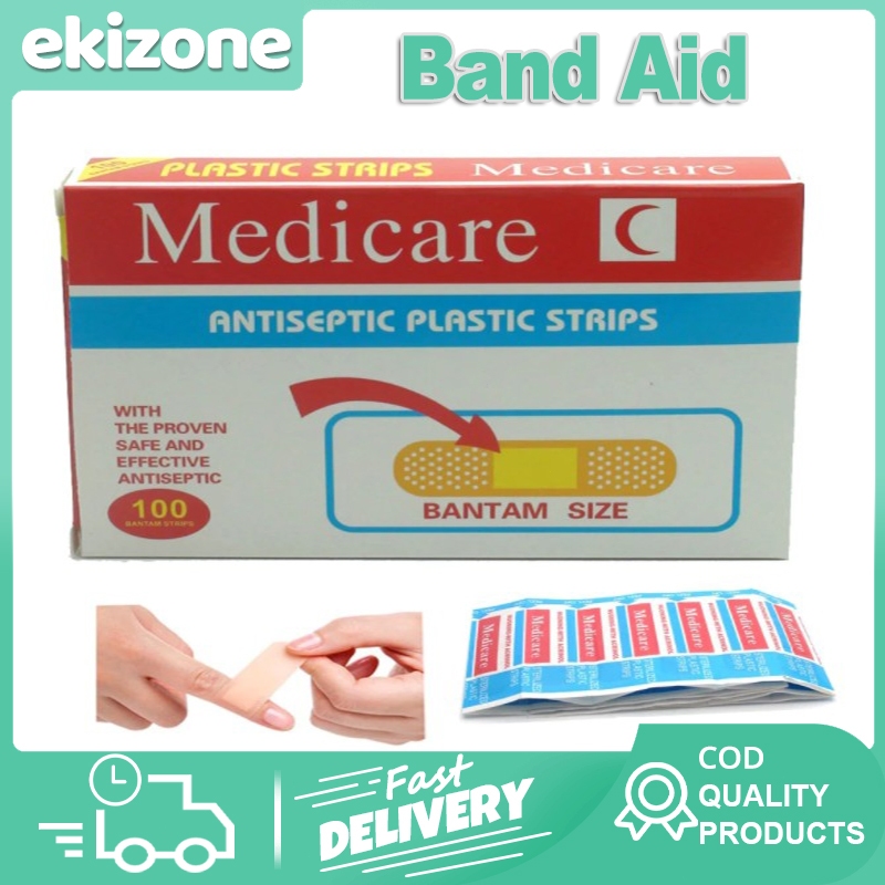 Band Aid,100Pcs Medicare Antiseptic Bandag First Aid Kit Breathable ...