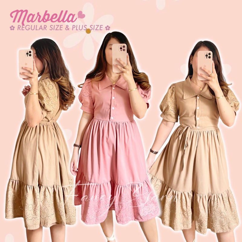 MARBELLA Dress | Regular & Plus size | Eyelet Senepa | By: Fancy Yarn ...