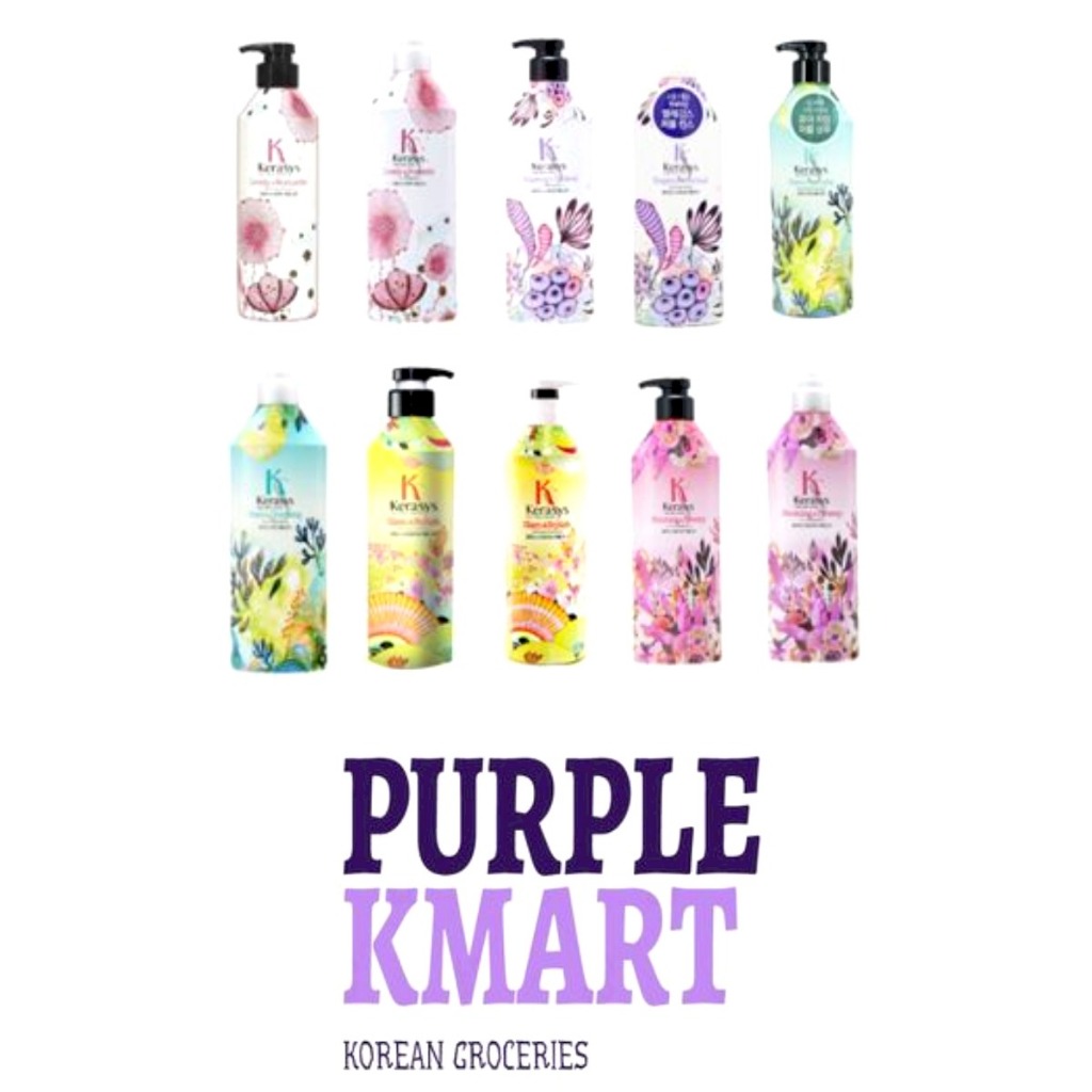 AEKYUNG KERASYS PERFUME SHAMPOO & CONDITIONER 600ML :LOVELY / ELEGANCE ...