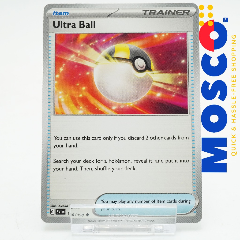 Ultra Ball - 196/198 - Uncommon | Item Cards | Pokemon TCG | Shopee ...