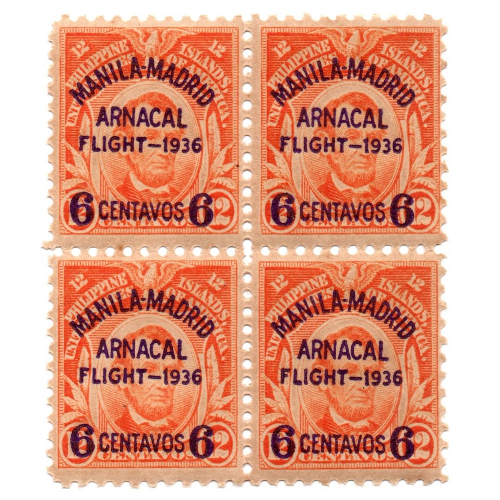 PHILIPPINES 1936 OFFICIAL Manila-Madrid ARNACAL Flight Airmail Scott SC ...