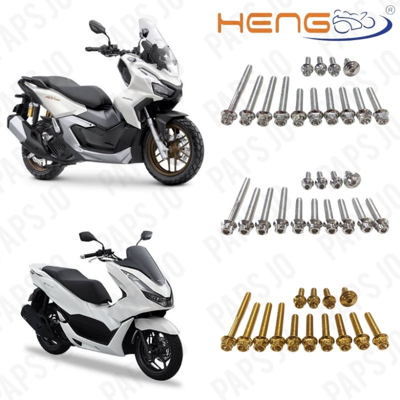 HENG CRANKCASE BOLTS SET PCX160/ADV160 14PCS | Shopee Philippines