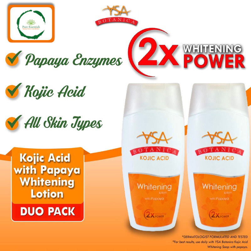 YSA Botanica Kojic Acid Lotion 100ml (Duo Pack) | Shopee Philippines
