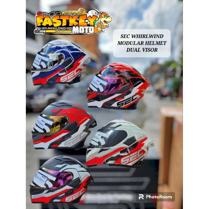 SEC WHIRLWIND RUNNER MODULAR HELMET | Shopee Philippines