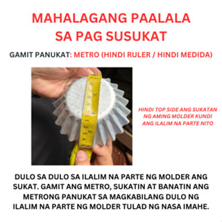 ENSAYMADA MOLD / ENSAYMADA MOLDER / MAMON MOLD / MAMON MOLDER 4” 4.5" 5 ...