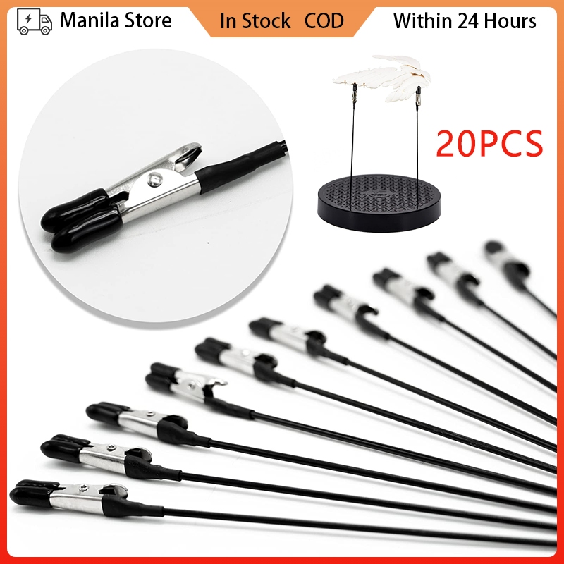 20pcs Metal Alligator Clip Stick Model Toy Painting Clips Airbrush ...