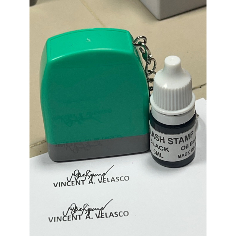 FREE INK PASTEL HA 13x33mm PERSONALIZED STAMP | Shopee Philippines