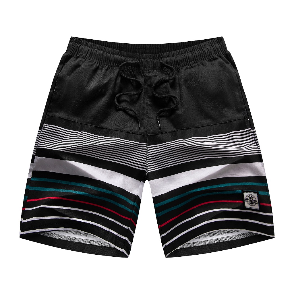 Urban shors Men's trendy casual color shorts printed hello packet ...