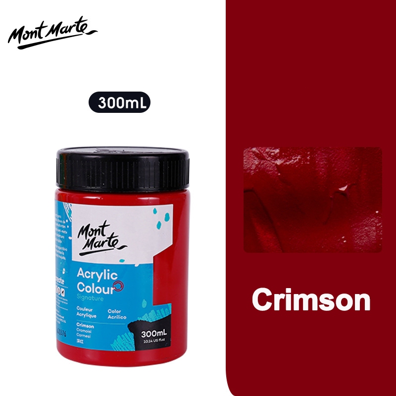MONT MARTE Signature Acrylic Paint 300ml, Semi-Matte Finish For Canvas ...