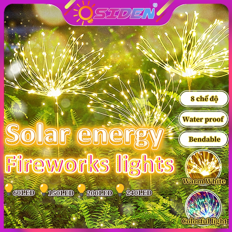 OSIDEN chrismast light water proof fairy lights solar charging solar ...