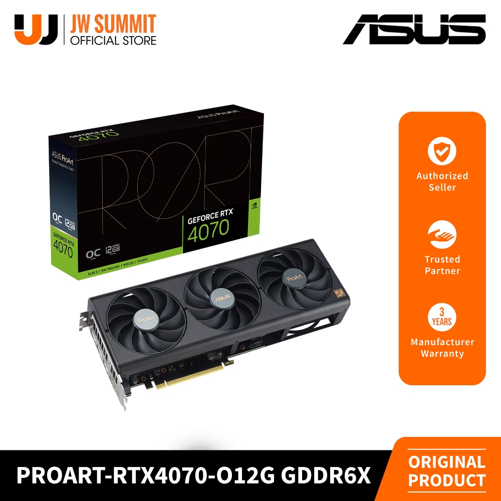 Asus ProArt GeForce RTX 4070 12GB GDDR6X OC Edition Graphics Card ...