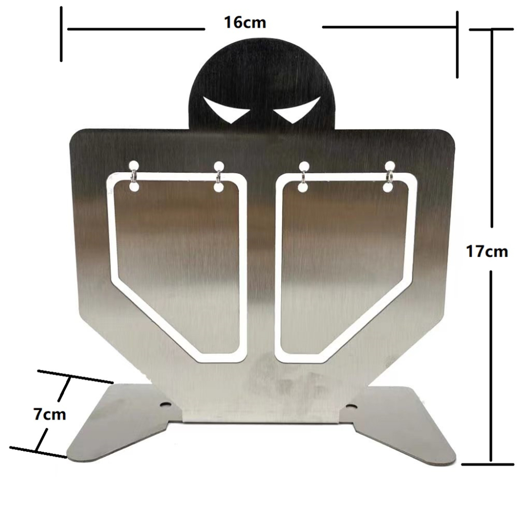 Resetting Metal Shooting Target Stand with 6 Steel Plates for Outdoor ...