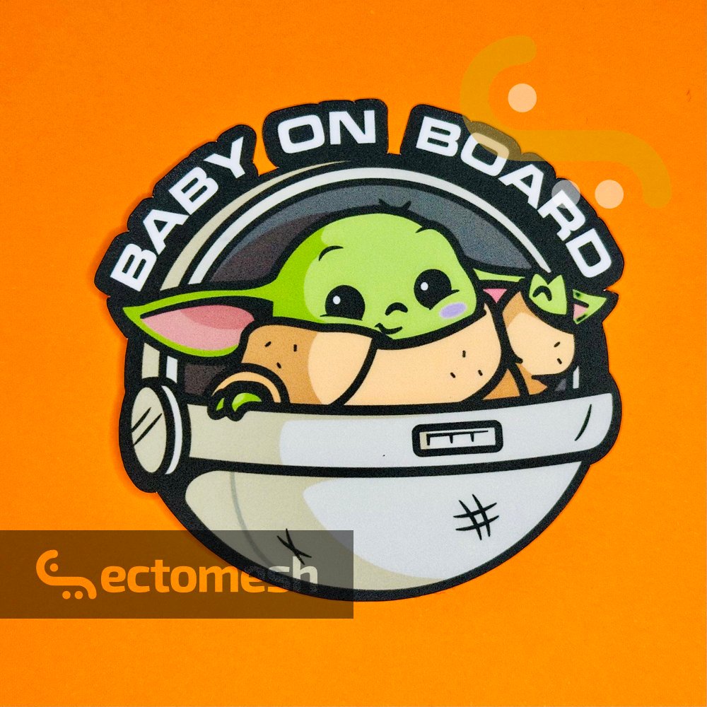 Grogu (Baby Yoda) Star Wars The Mandalorian - Baby on Board - Vinyl ...
