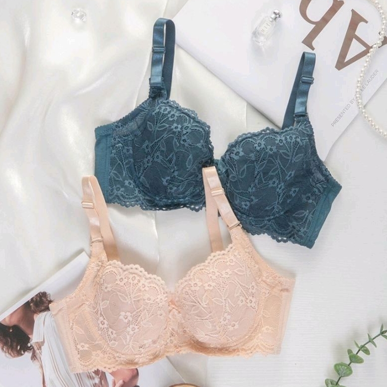 Nanoshop BC Cup Women Lace Thin Bra Under Wire Removable Straps ...