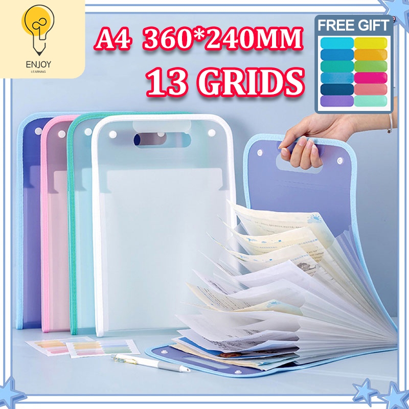 A4 13 Layer Folder File Organizer Expanding File Folder Clear Book test ...