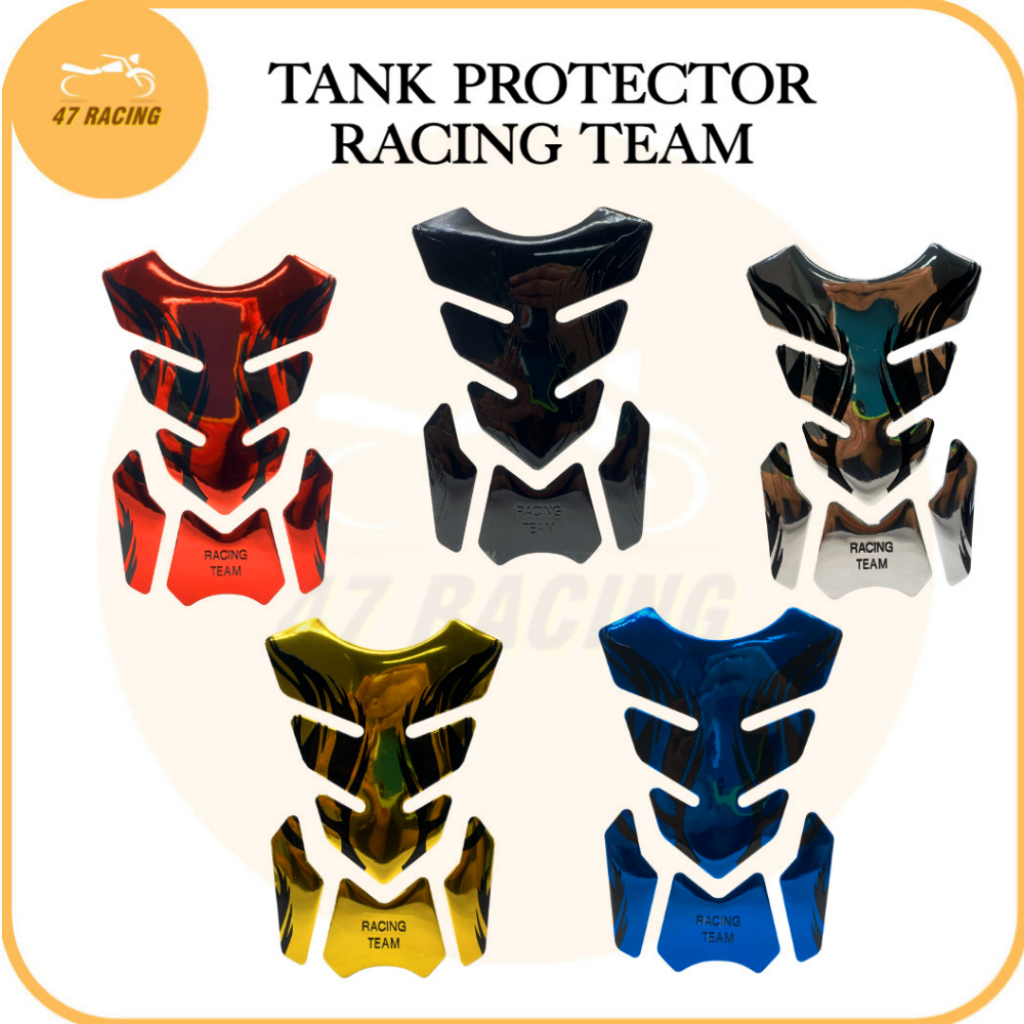 Universal Motorcycle Protector Rubber Colorful Gas Tank Sticker ...