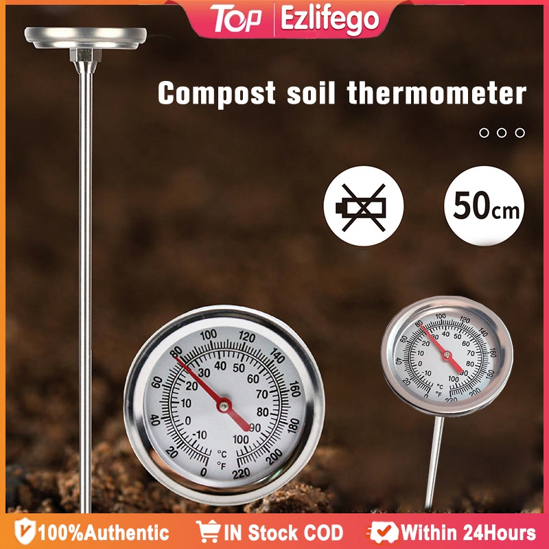 20 Inch Backyard Compost Thermometer Compost Soil Tester Meter Probe ...
