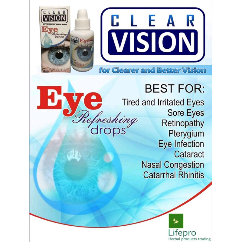 Clear Vision Eye Refreshing Drops | Shopee Philippines