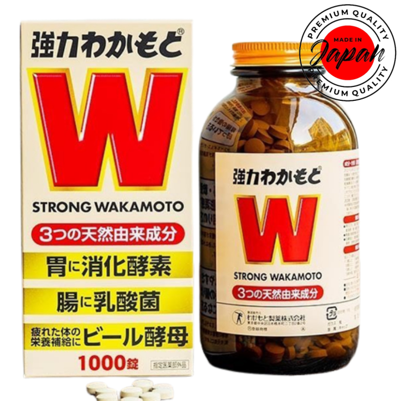 STRONG WAKAMOTO Japanese Gastrointestinal Supplement 300/1000 tablets ...