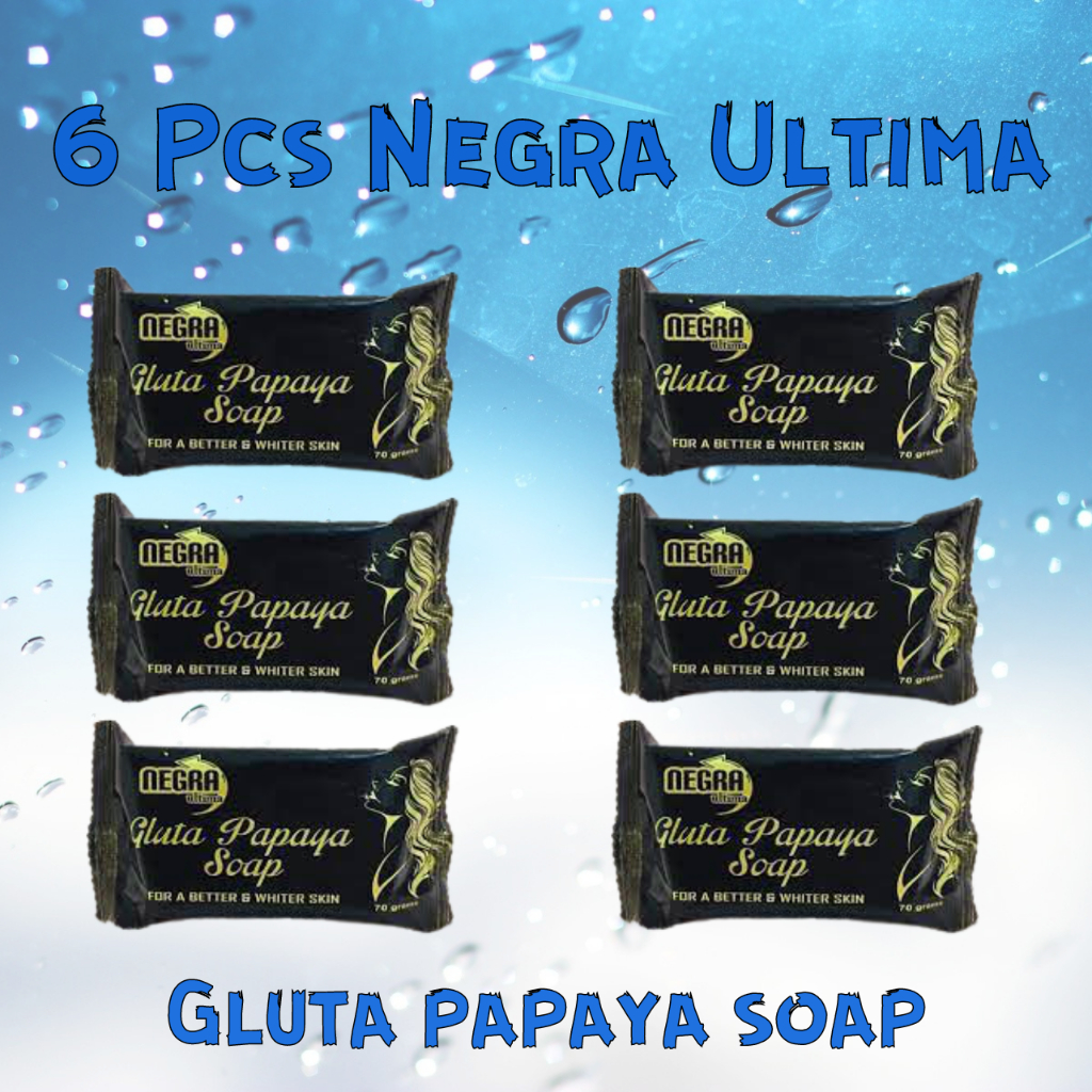 Styleclub AUTHENTIC NEGRA ULTIMA GLUTA PAPAYA SOAP 1PACK (6PCS PER PACK ...