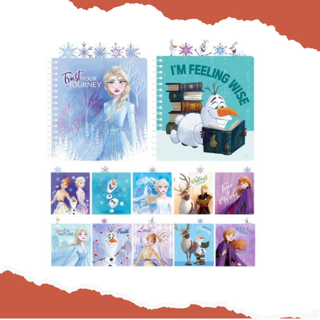 DAISO KOREA - Frozen Index Note Spring Elsa Olaf | Shopee Philippines