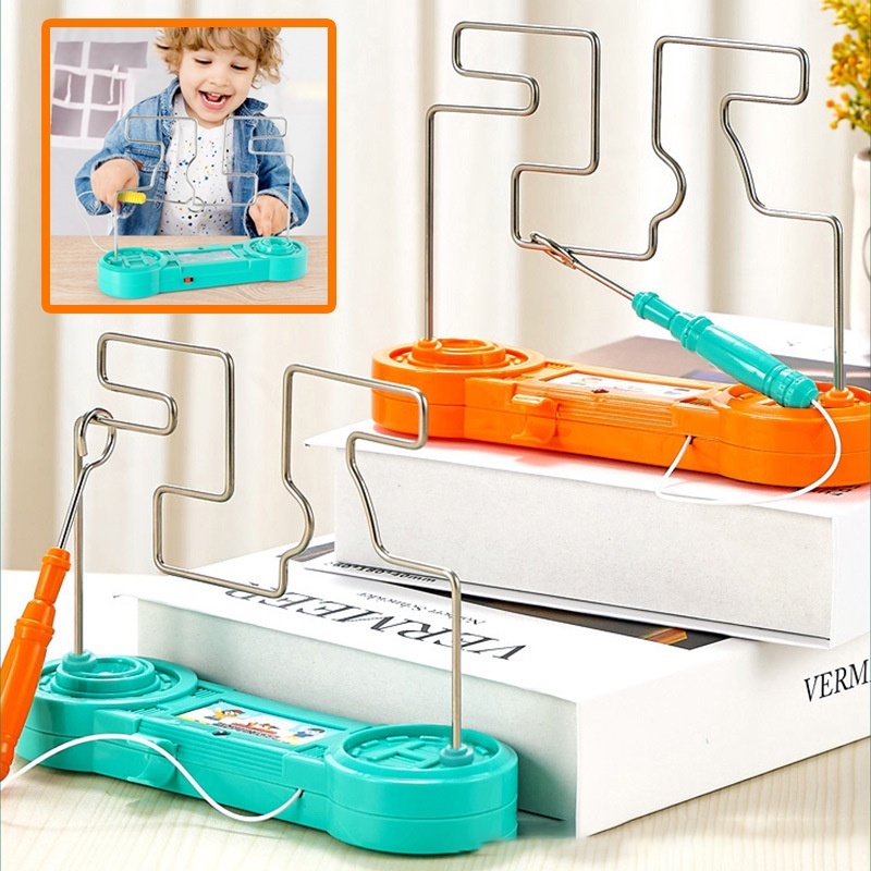 Kids Electric Collision Maze Toy Bump Shock Game Circuit Maze Game ...