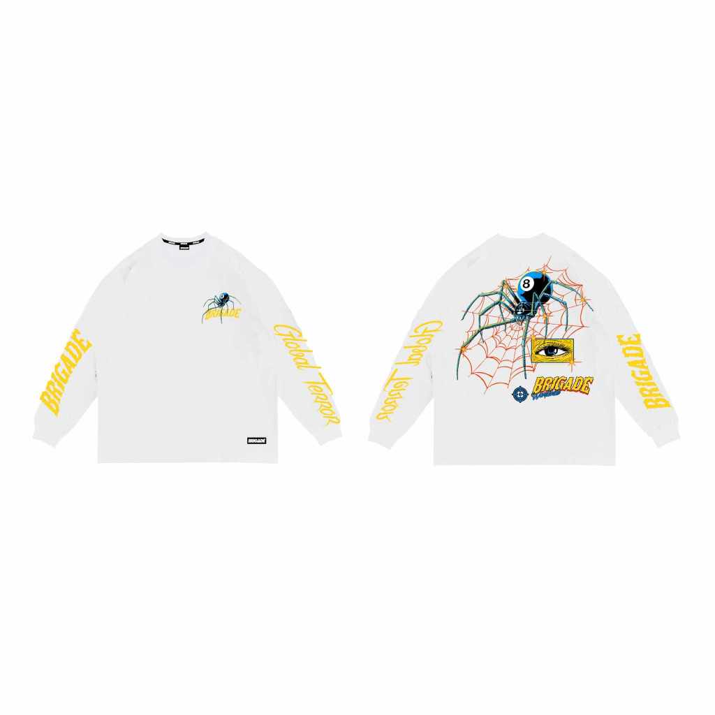 BRIGADE CLOTHING - GLOBAL TERROR LONGSLEEVE (WHITE) | Shopee Philippines