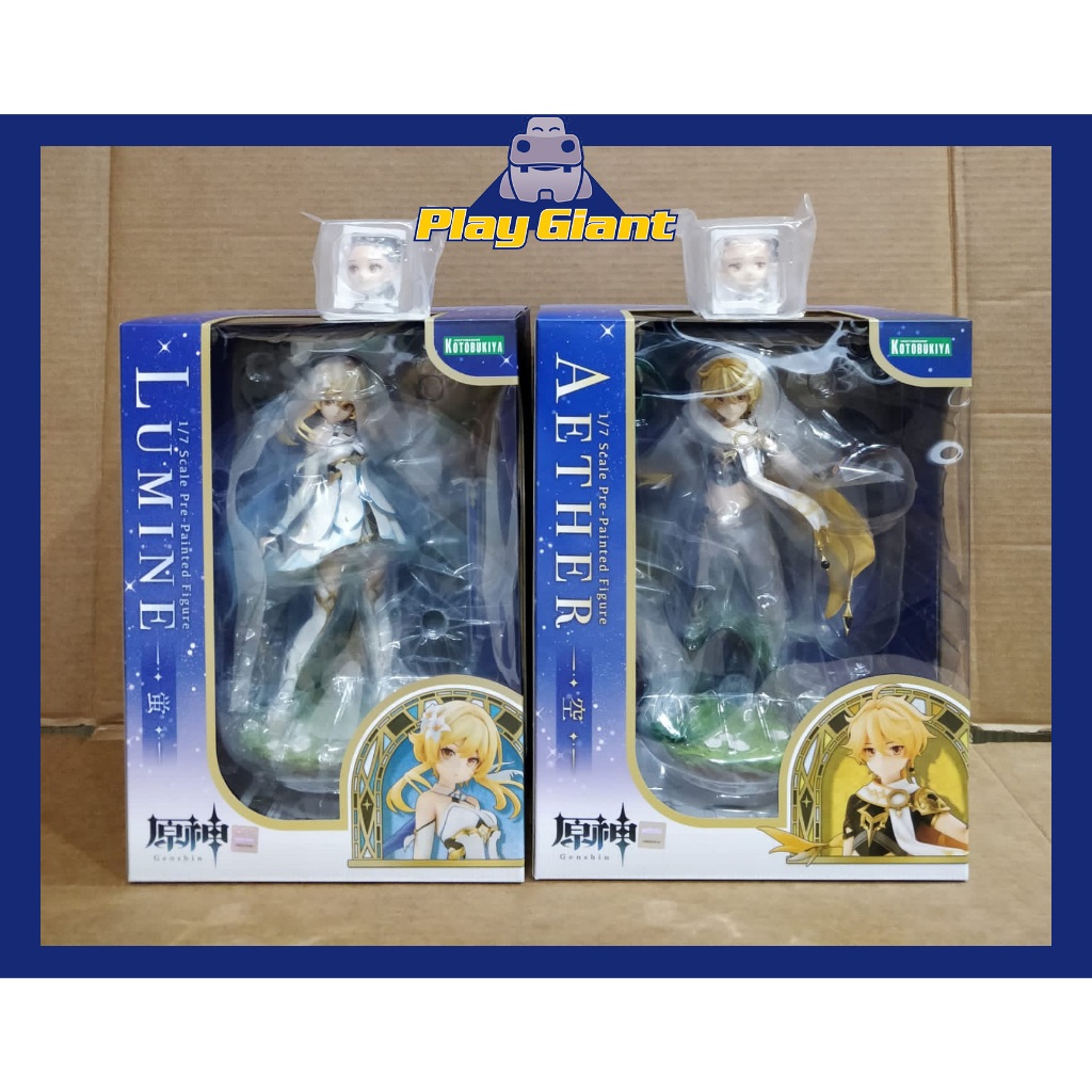 Kotobukiya Lumine and Aether SET Genshin Impact 1/7 Scale Figure ...