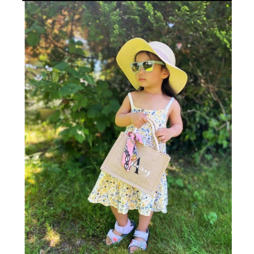 Personalized Abaca Tote Bag for Kids FREE NAME FREE TWILLY | Shopee ...