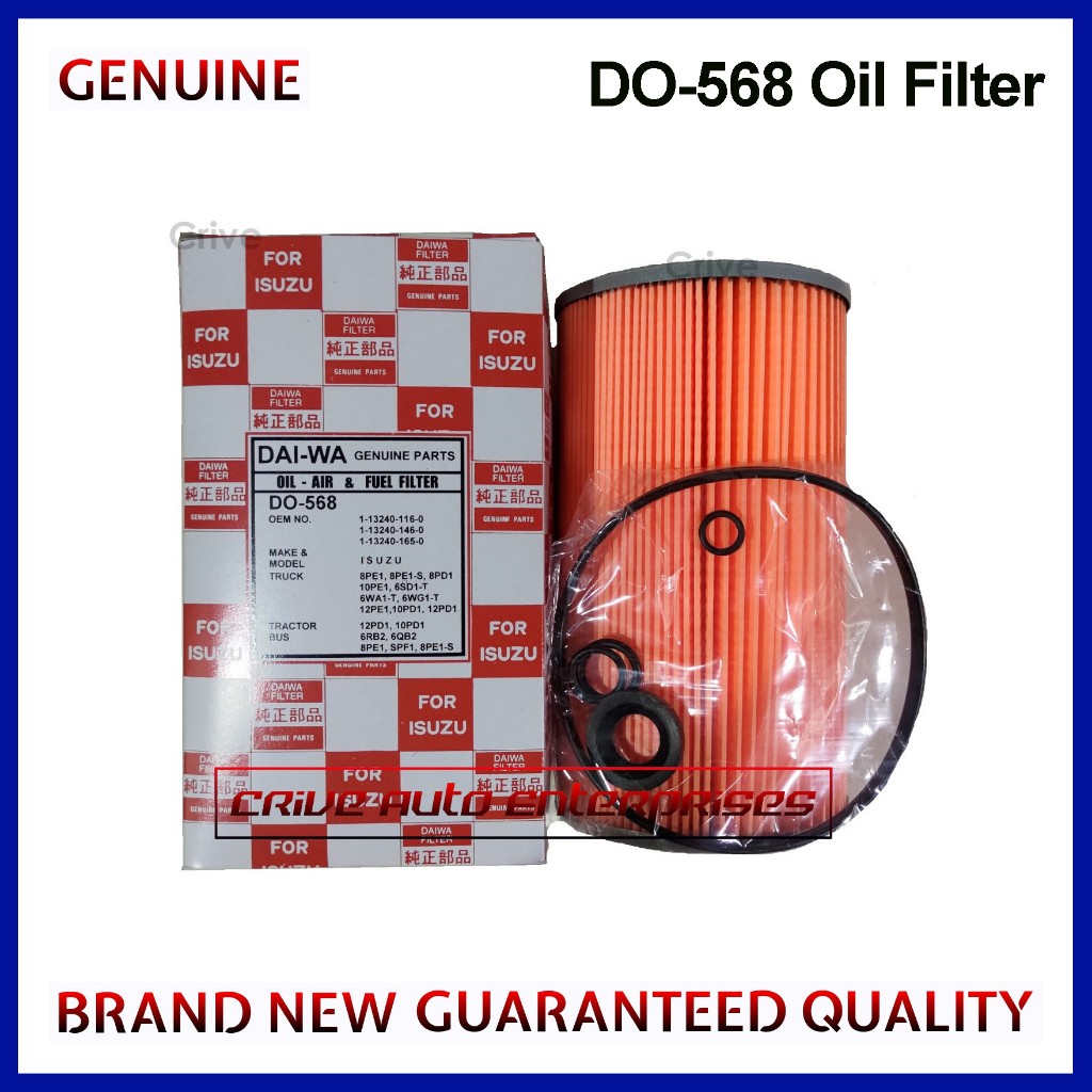 ORIGINAL Daiwa DO-568 Oil Filter for Hino Bus Tractor Truck, Isuzu ...