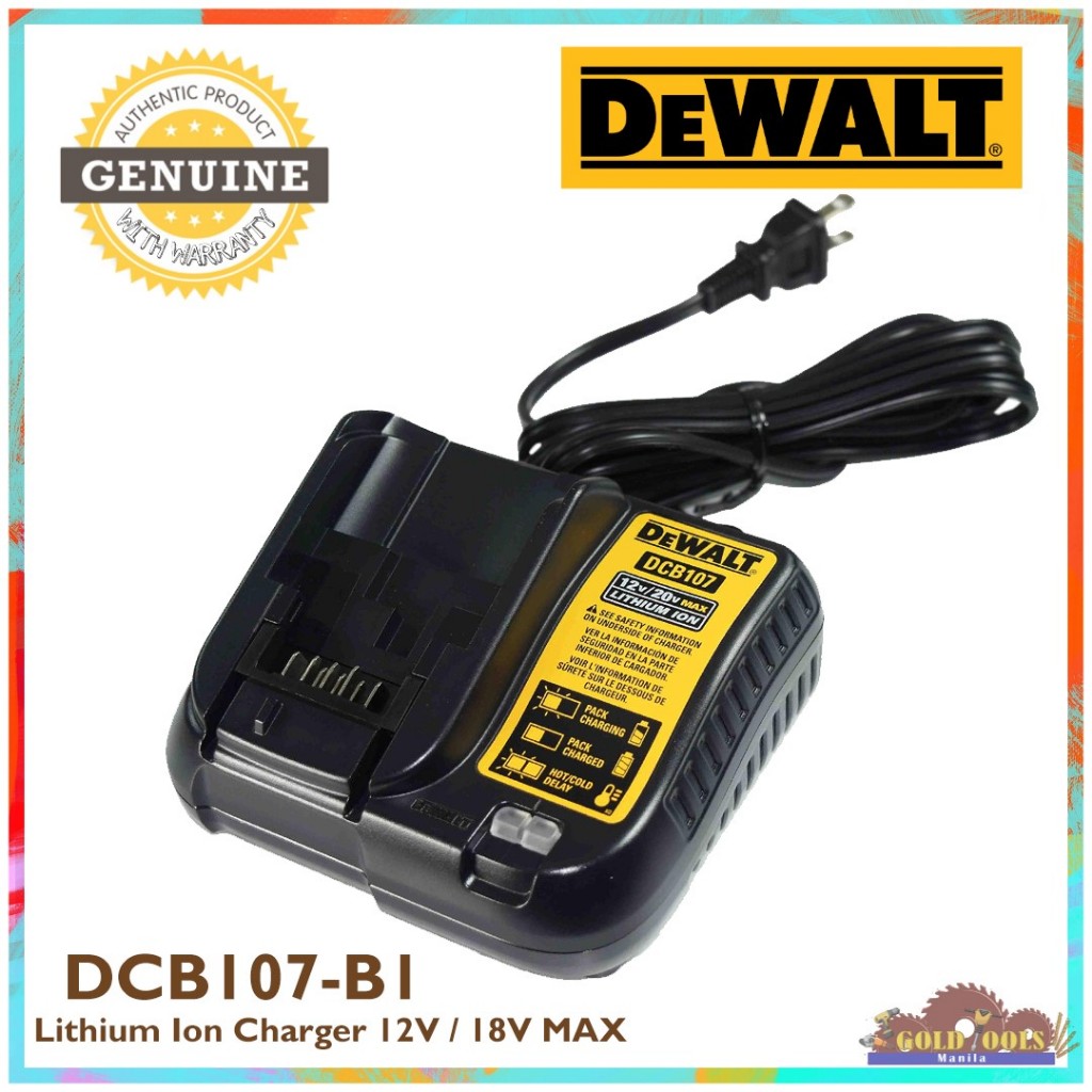 DeWalt DCB107 12V / 18V MAX Lithium Ion Dual Charger N382282 ( Charger ...