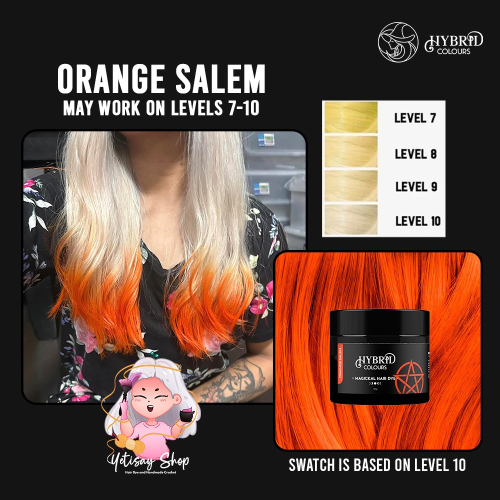 Magickal Dye Orange Salem (Neon Orange) Semi Permanent Hair Dye ...