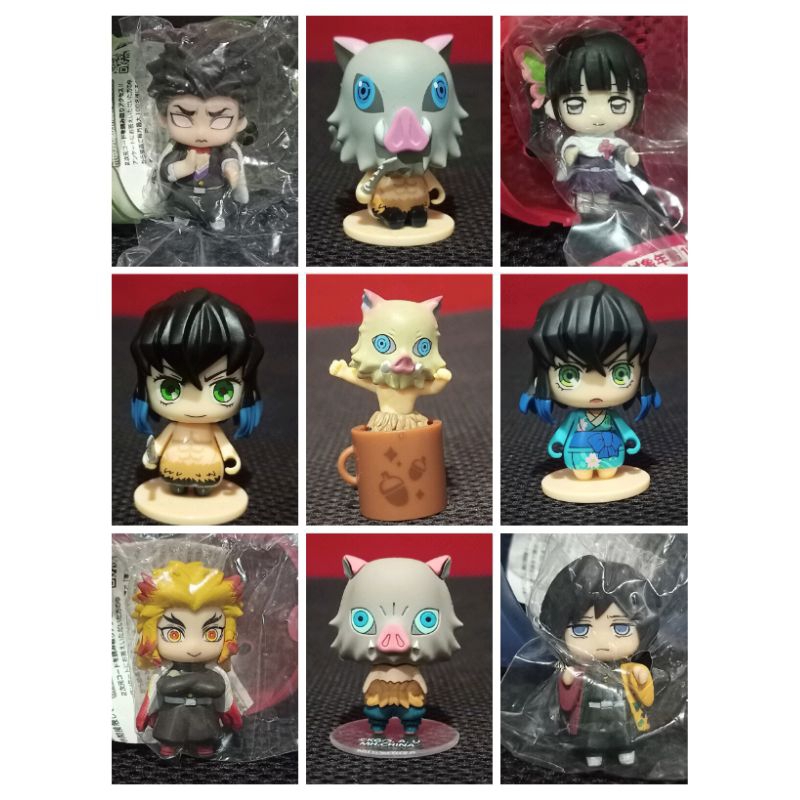 Bandai Stasto Kimetsu No Yaiba Demon Slayer Chibis and Onemutan Figures ...