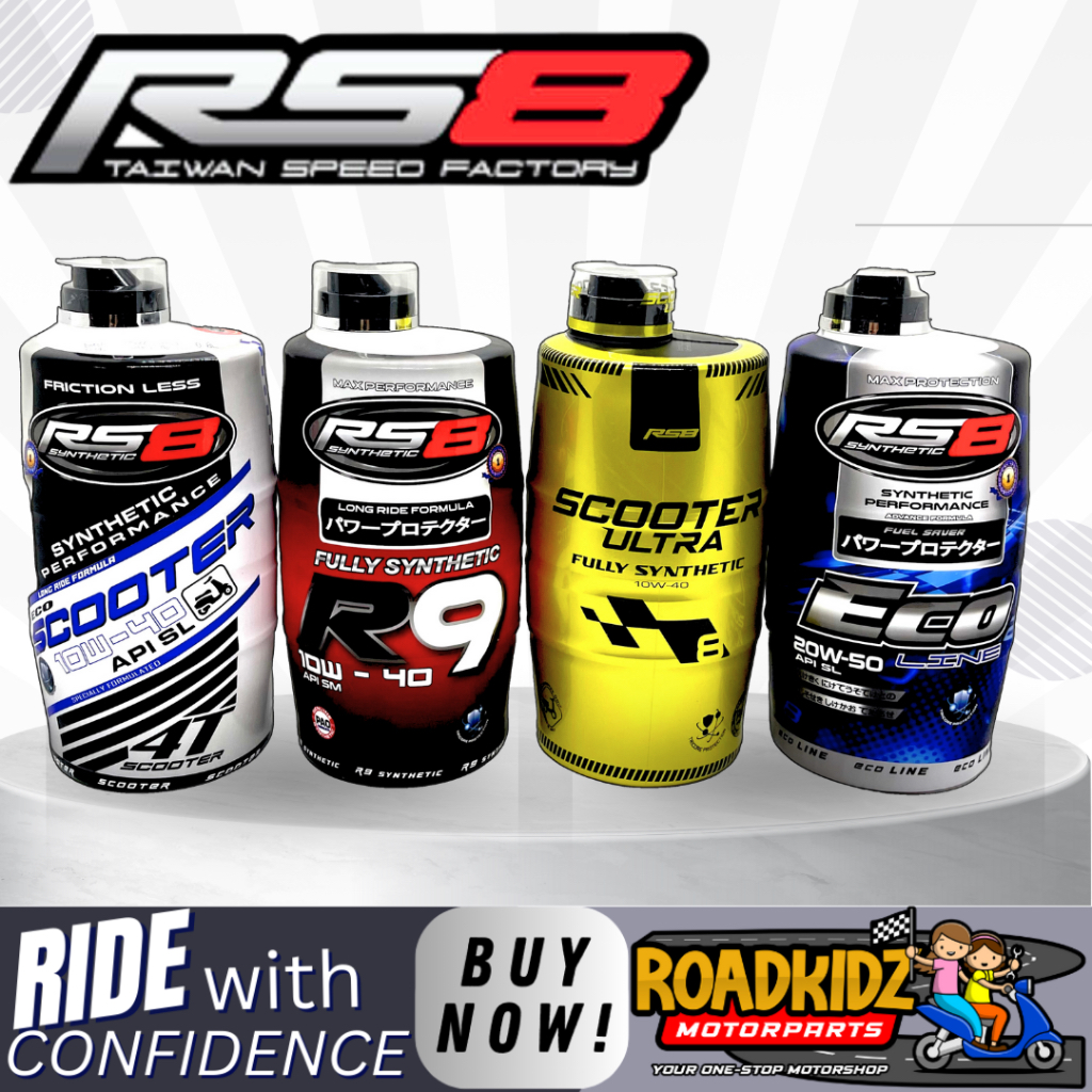 RS8 OIL FOR SCOOTER MATIC UNDERBONE 1L & 800ml | Shopee Philippines