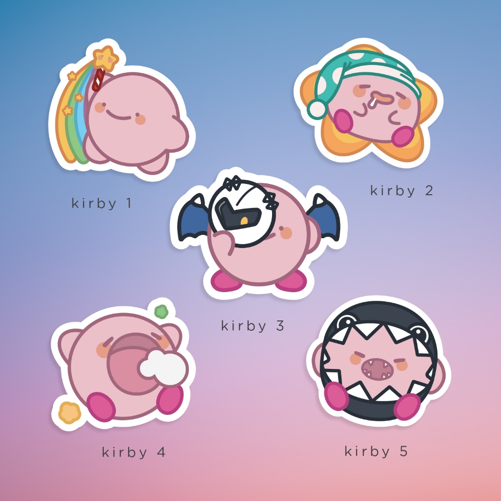 Kirby Crossover Sticker Pack | Shopee Philippines