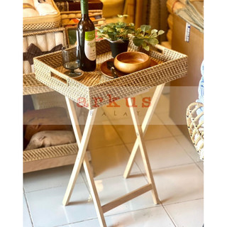 Handwoven rattan | Labtang collapsible butler tray | Shopee Philippines