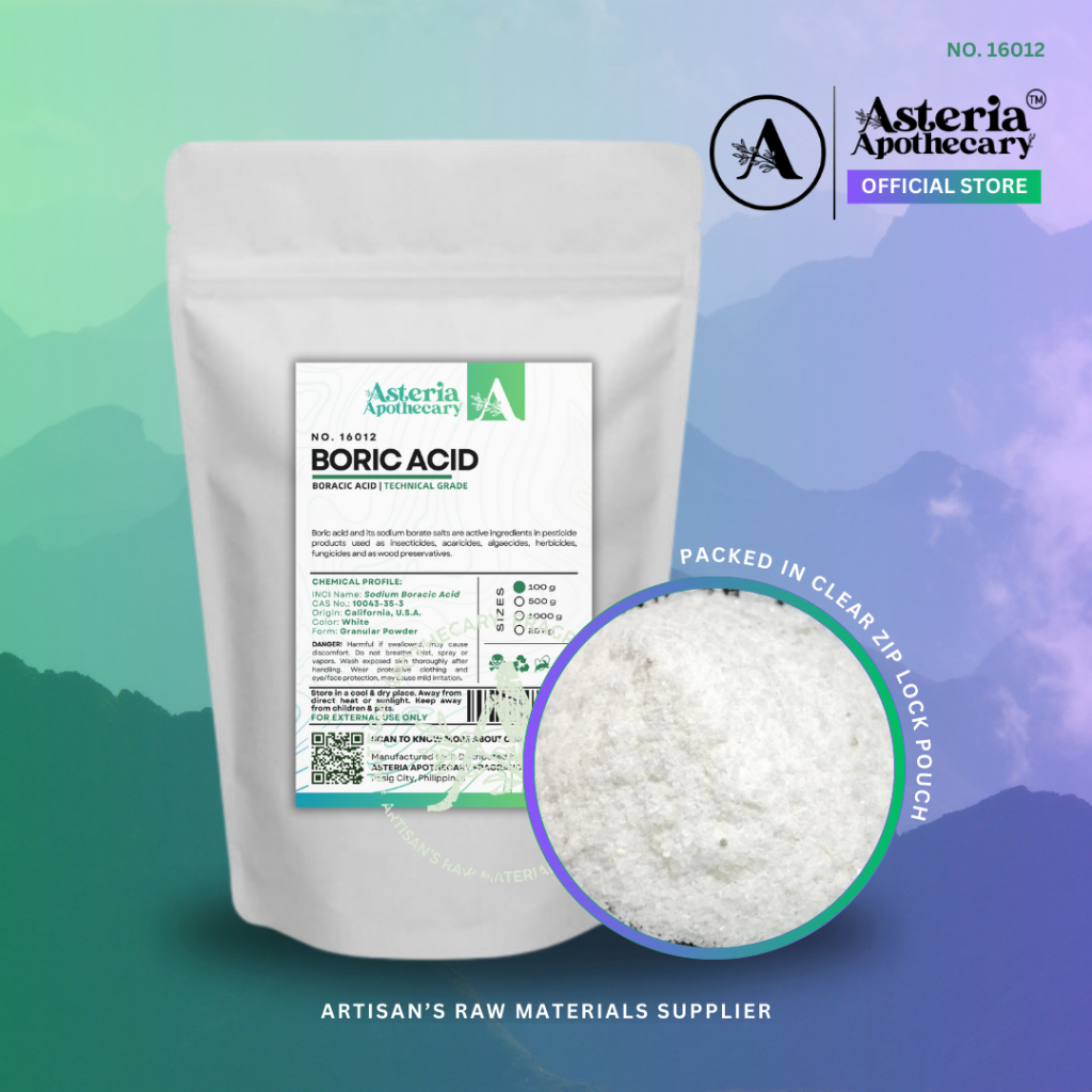 Boric Acid | Boracic Acid 100g / 500g / 1Kg - Asteria Apothecary ...