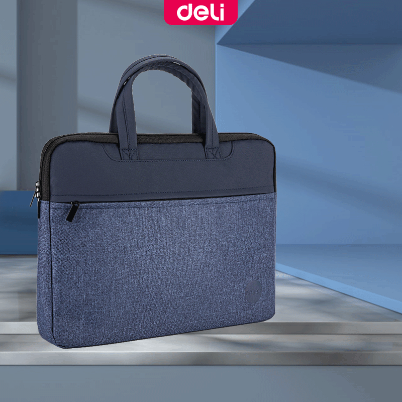 Deli Office Briefcase Oxford Cloth Large-Capacity Storage Bag Men's A4 ... Deli Office Briefcase Oxford Cloth Large-Capacity Storage Bag Men's A4 ...