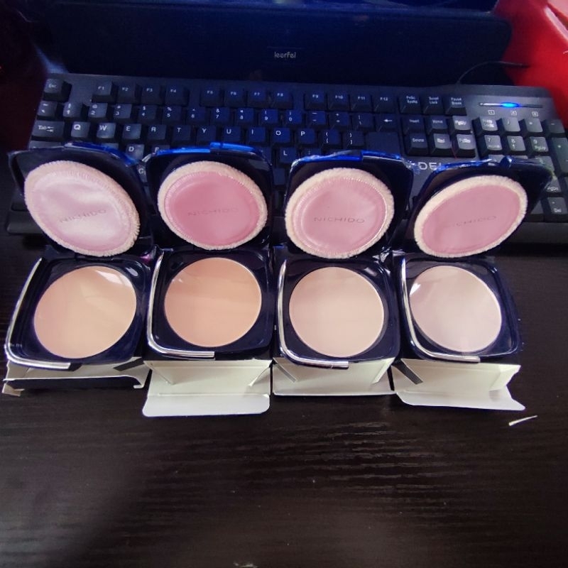 nichido matted finish pressed powder with sunscreen 12g no flash back ...