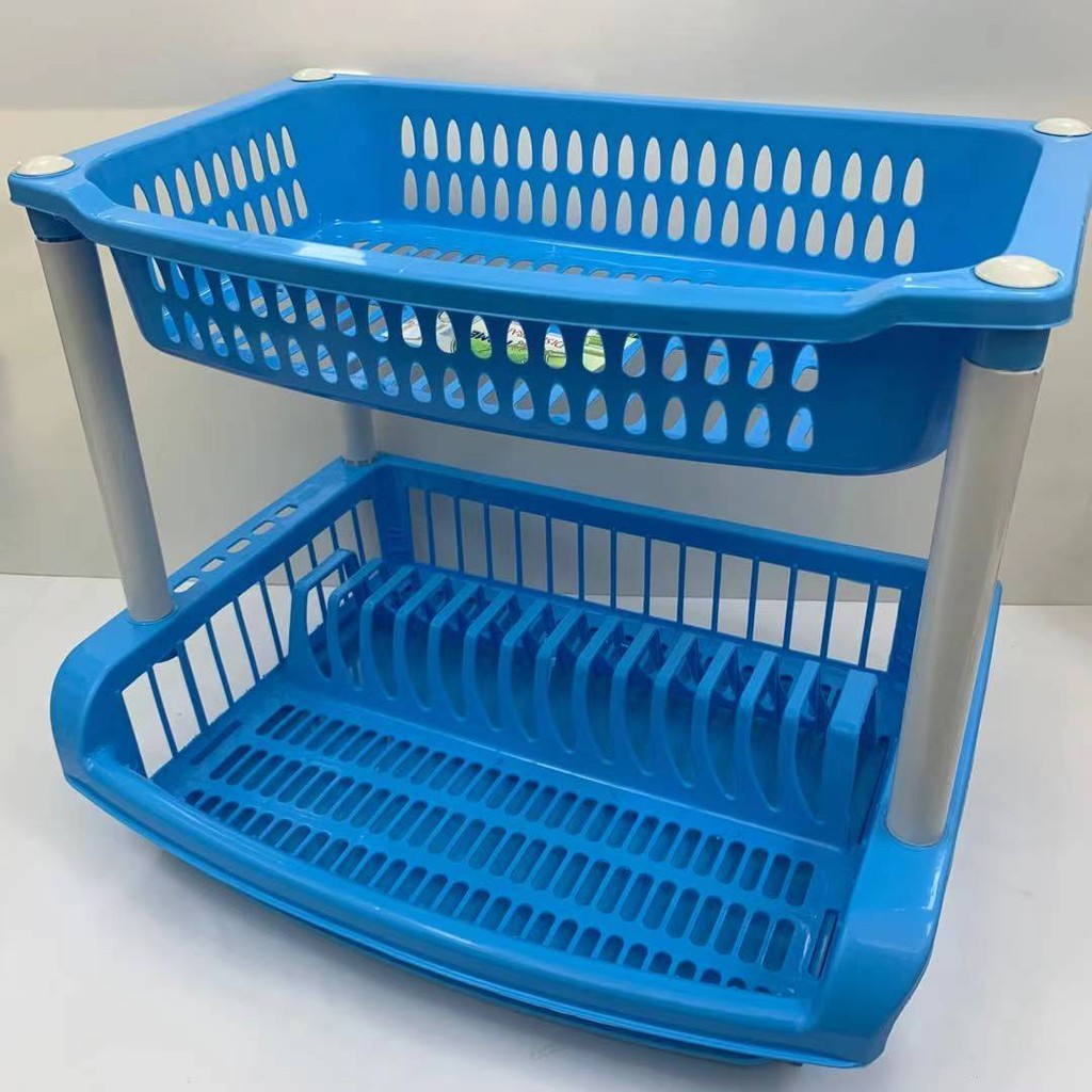 SWEET HOME 2 LAYER DISH DRAINER KITCHEN RACK ORGANIZER | Shopee Philippines