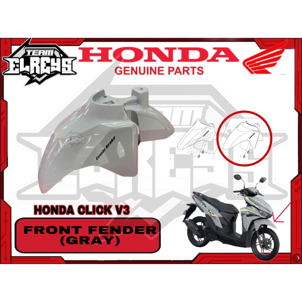 FRONT FENDER FOR CLICK V3 125 | Shopee Philippines