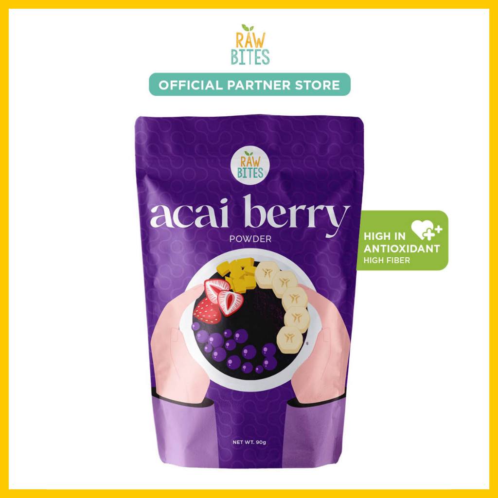 Raw Bites Acai Berry Powder 90g (High in Antioxidants) | Shopee Philippines
