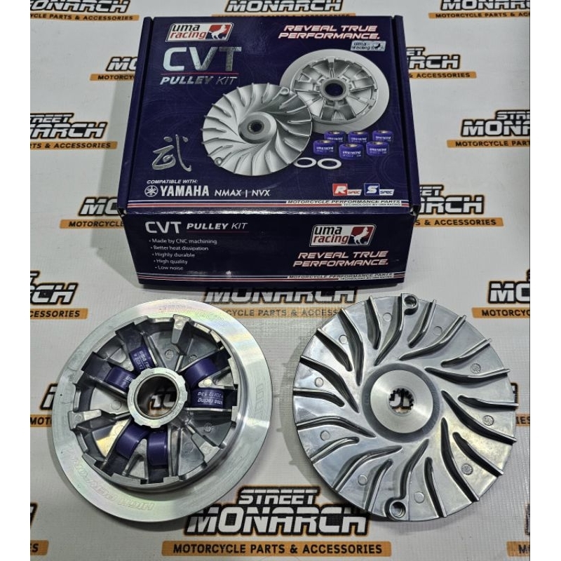 UMA RACING PULLEY SET WITH DRIVE FACE/13G FLYBALL/WASHER FOR YAMAHA AEROX / NMAX 155 /V1/V2 ...