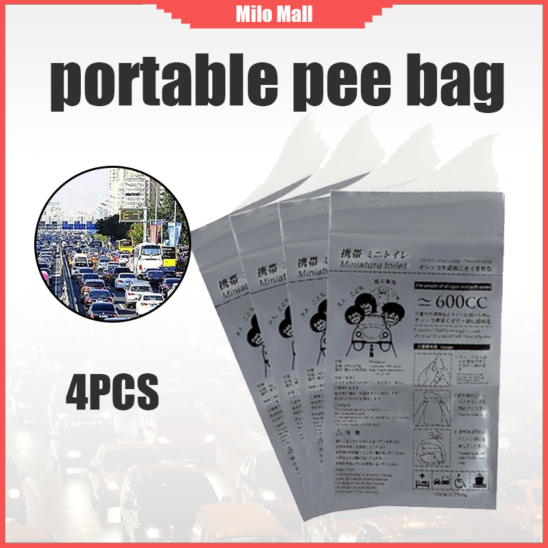 4PCS Emergency Portable Car Urine Bag Vomit Bags Disposable Urinal Bag ...