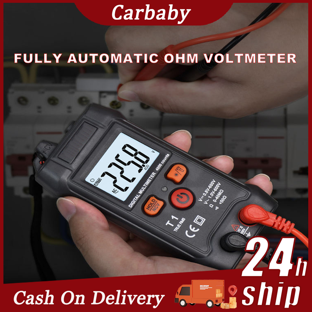 4000 Counts TRMS Fully Automatic Digital Multimeter Tester Ohm Volt ...
