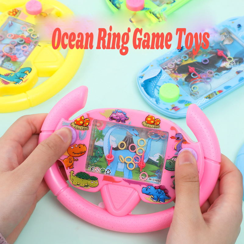 Handheld game console launch circle toy children's Shoot ring game ...